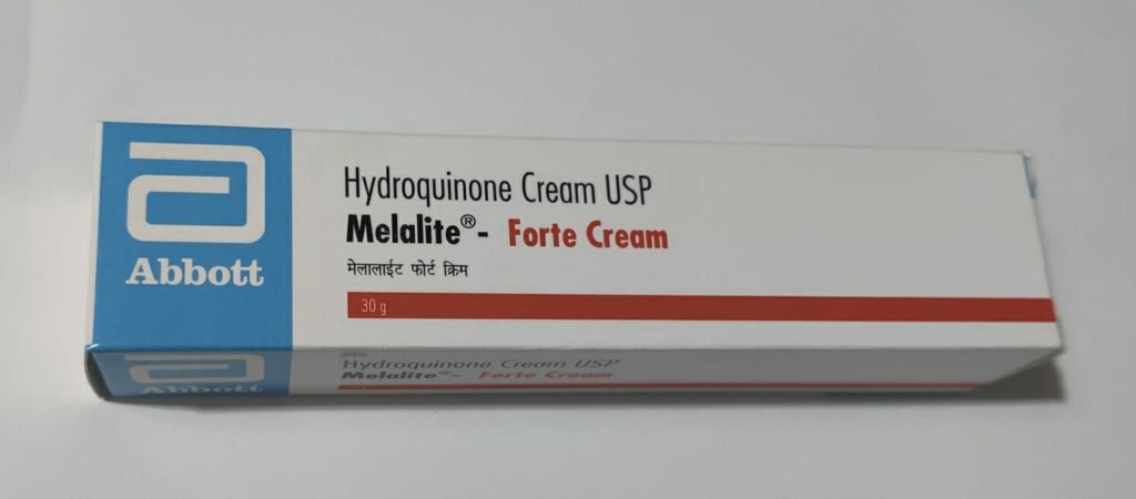 Hydroquinone Cream 4 percent Melalite Forte 30gm(1 tube) - Lalarx