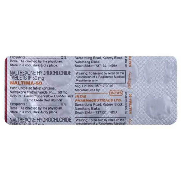 Naltima 50 Tablet: View Uses, Side Effects